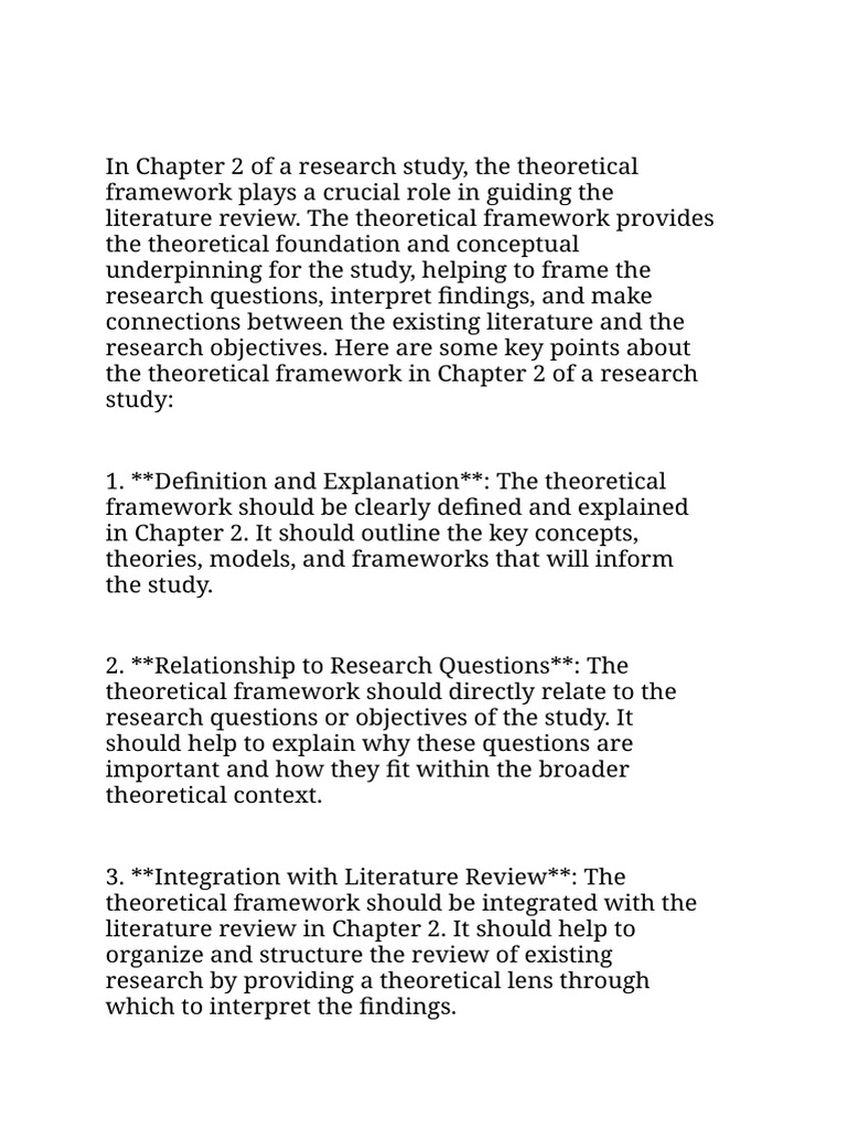 Theoretical Framework | PDF