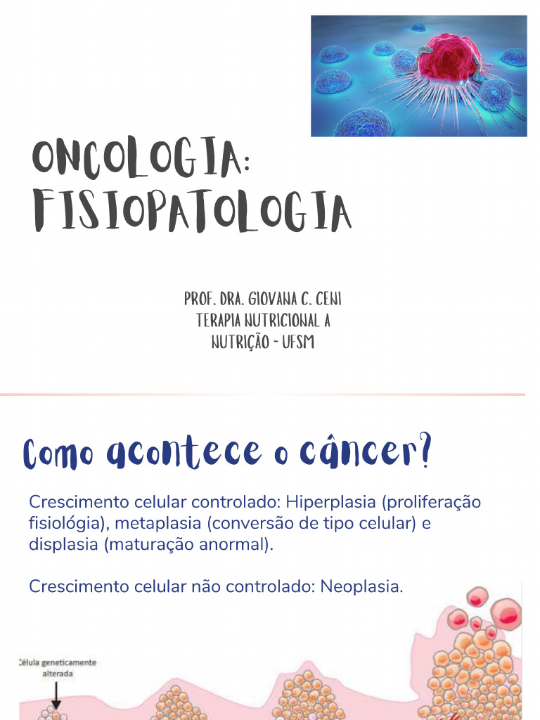 Aula2 ONCOLOGIA fisiopatologiaCA | PDF