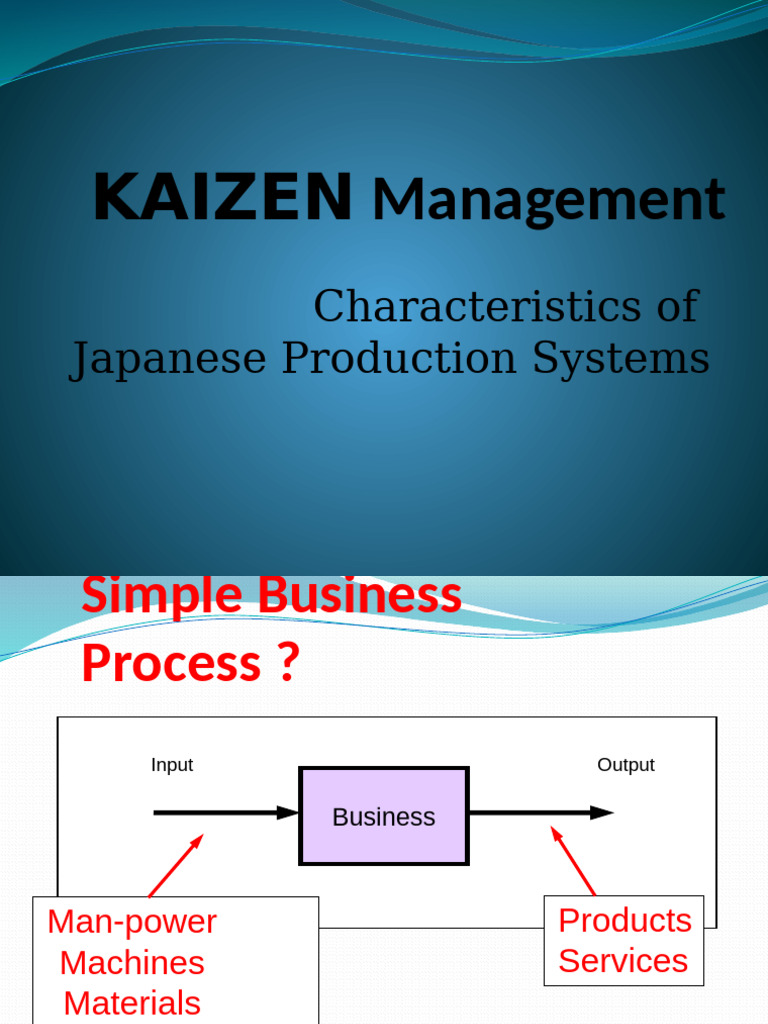 KAIZEN Management | PDF