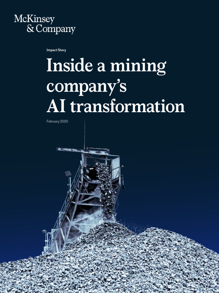 McKinsey - Inside A Mining Company's AI Transformation | PDF