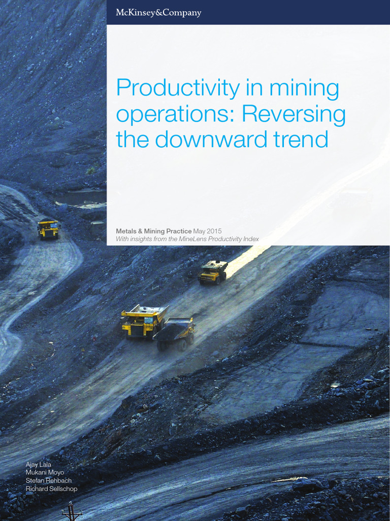 McKinsey - Productivity in Mining Operations - Reversing The Downward ...