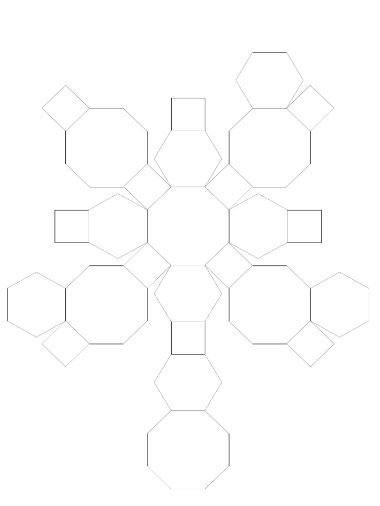Cuboctaedro Truncado Escala 1 25 Overside A0 | PDF