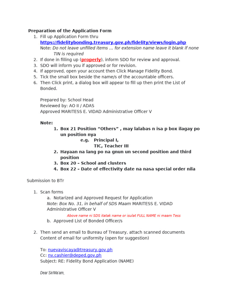 Fidelity Bond Application Guide | PDF | Payments | Finance & Money ...