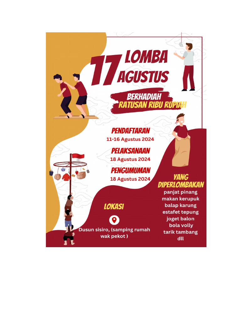 Contoh Poster 17 Agustus | PDF