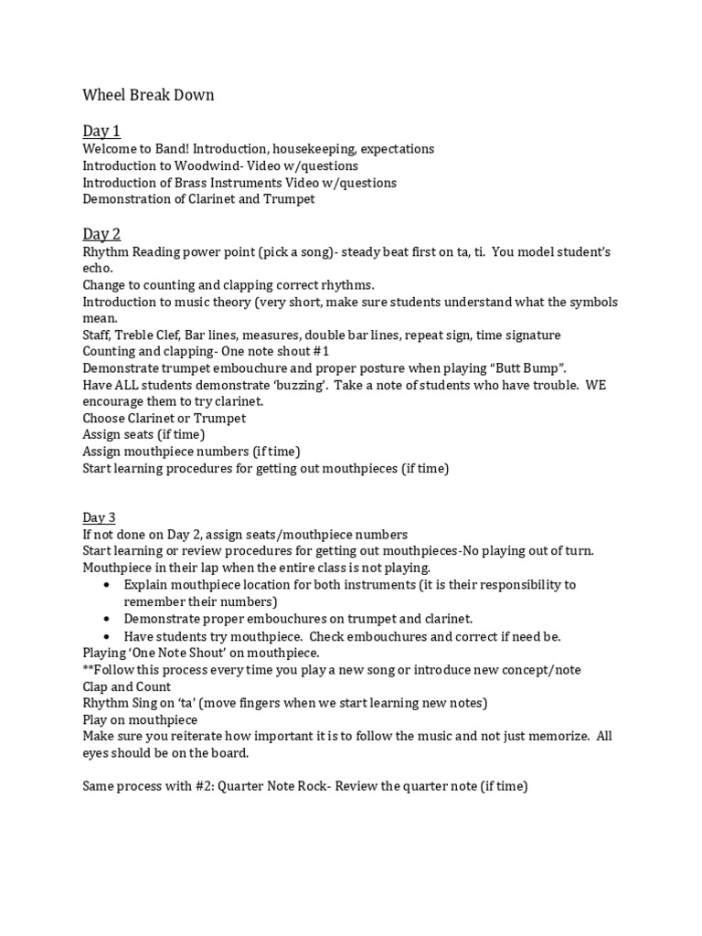 Wheel Break Down | PDF