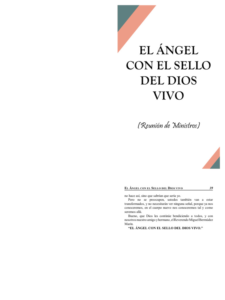RM o Anjo Com o Selo Do Deus Vivo-1 | PDF