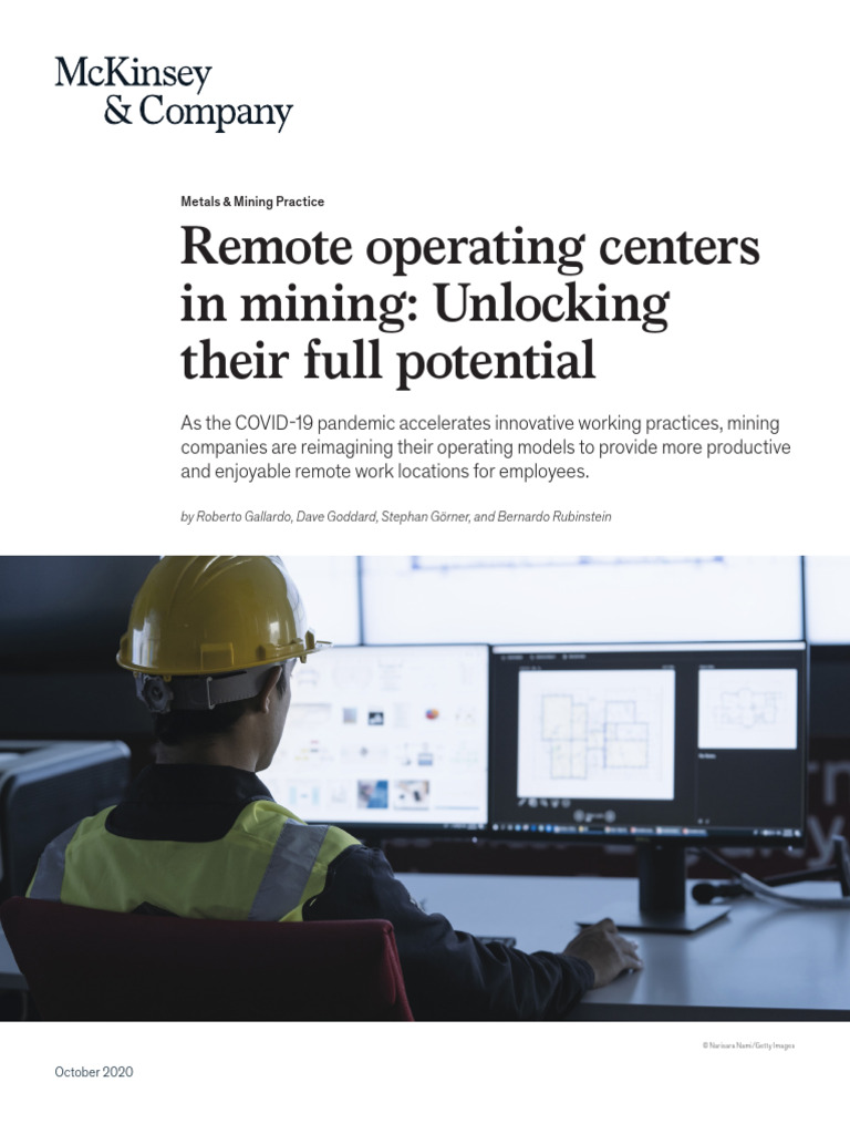 McKinsey - Remote Operating Centers in Mining - Unlocking Their Full ...