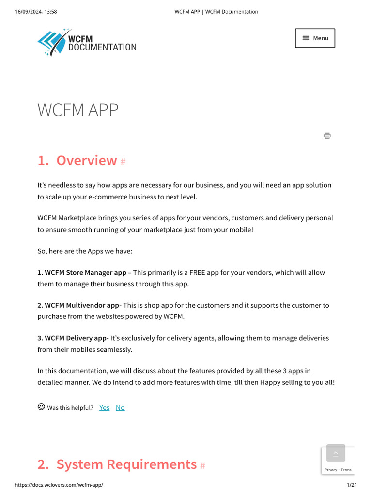 WCFM APP - WCFM Documentation | PDF