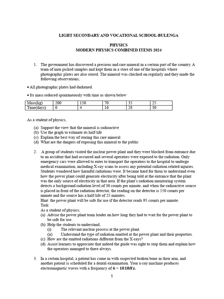 modern physics items | PDF