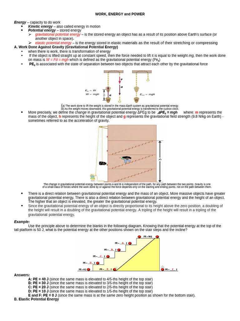 Work and Energy | PDF