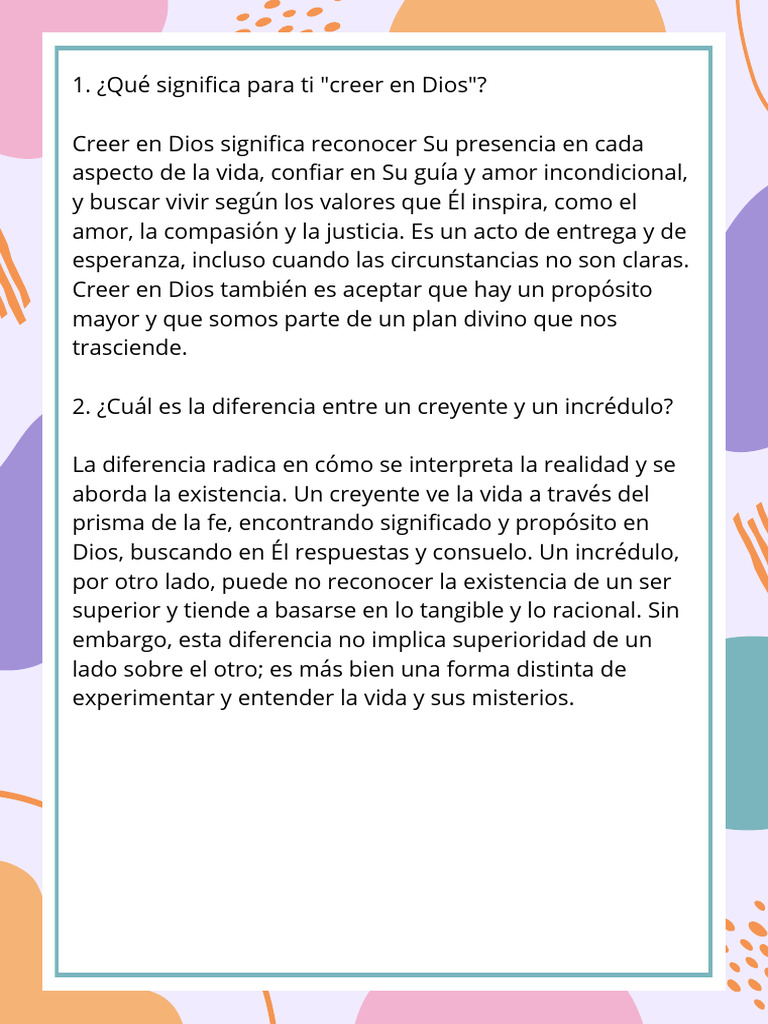 Documento A4 Folio Blanco Para Notas Creativo Abstracto Multicolor | PDF