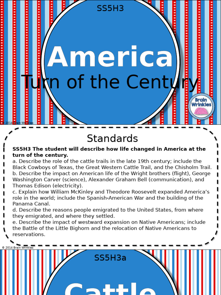 Turn of The Century Powerpoint 5th | PDF