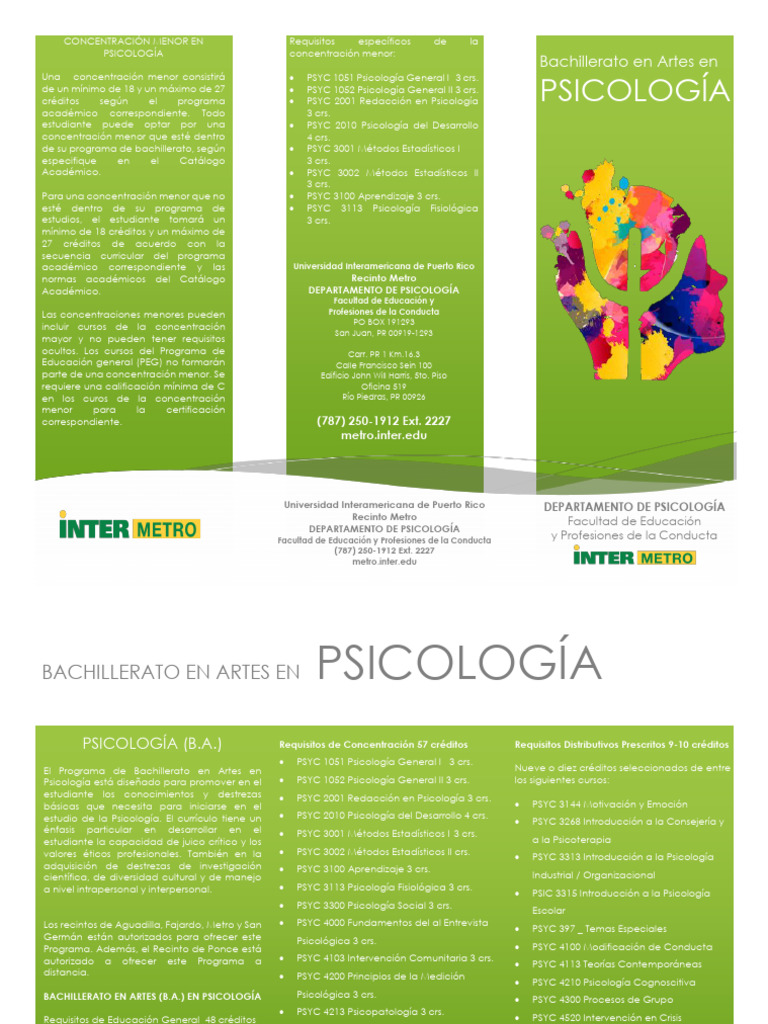 Opusculo Bachillerato Psicologia | PDF