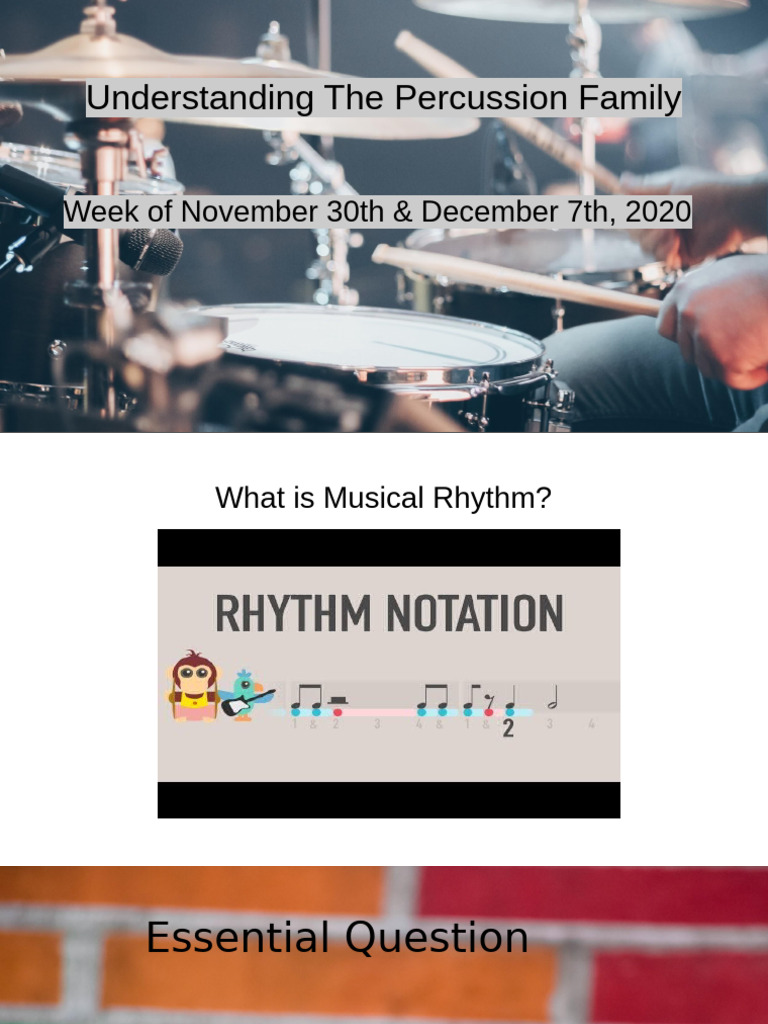 Understanding the Percussion Family | PDF