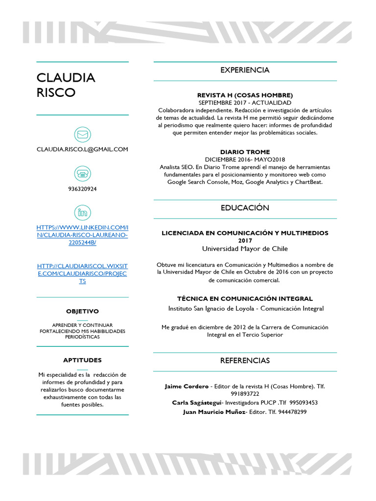 cv claudia final | PDF
