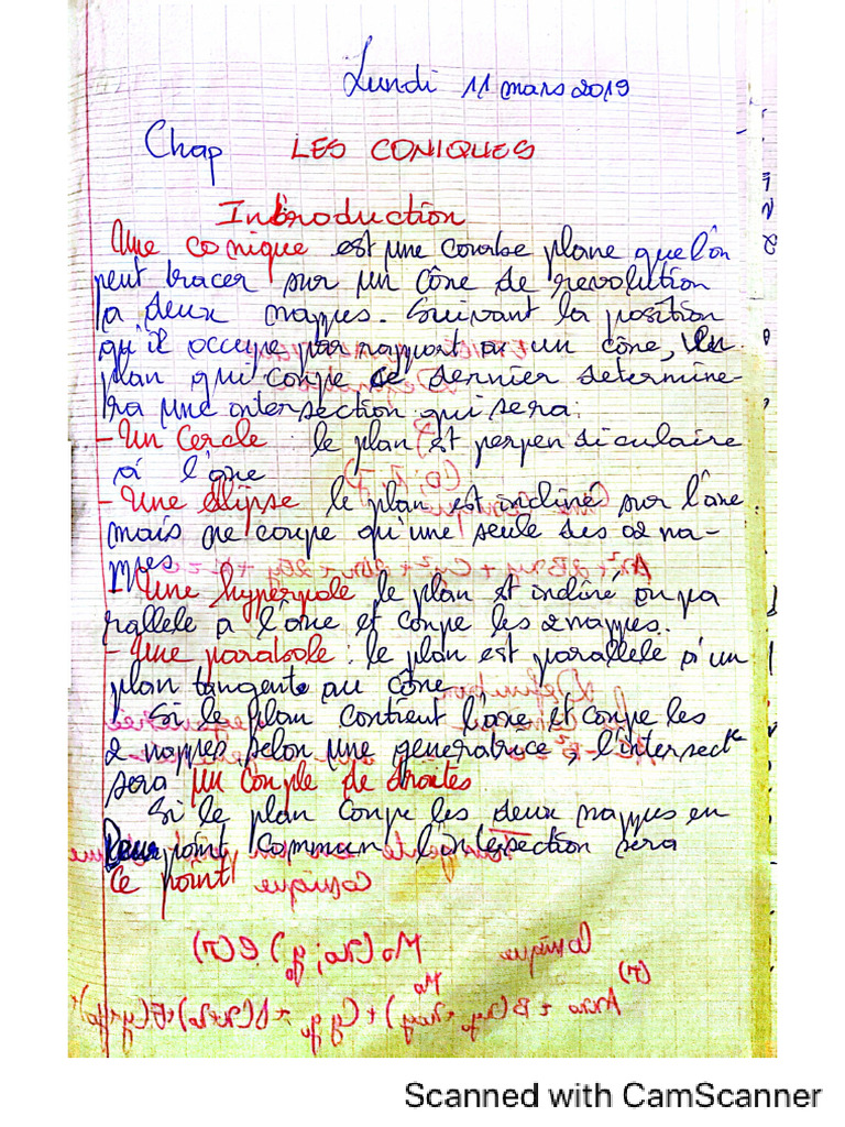 Coniques Et Equadif | PDF