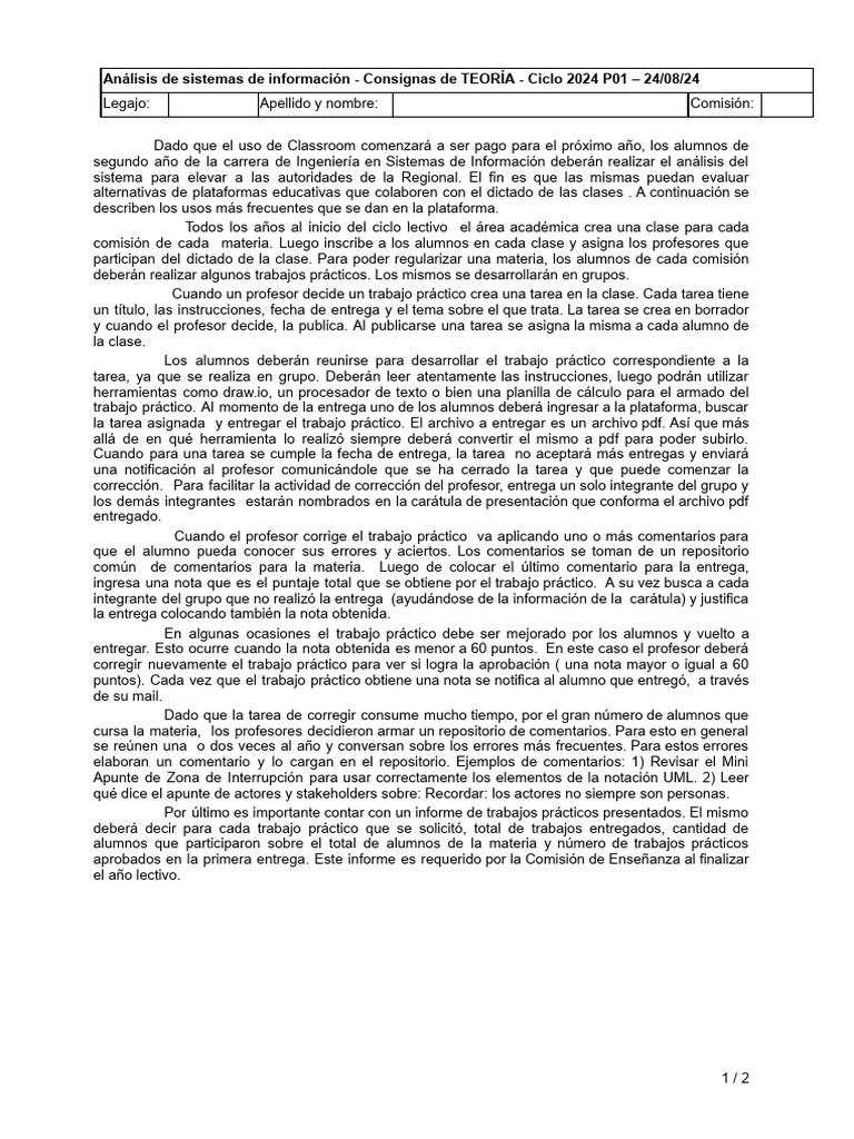 Enun Practica P01 2024 ADESI | PDF | Informática