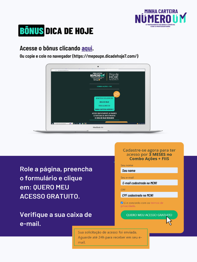 Bônus Dica de Hoje | PDF