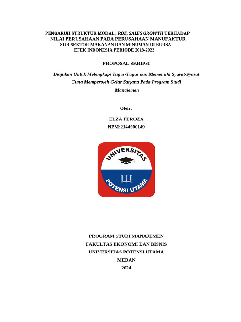 Proposal Keuangan Elsa | PDF