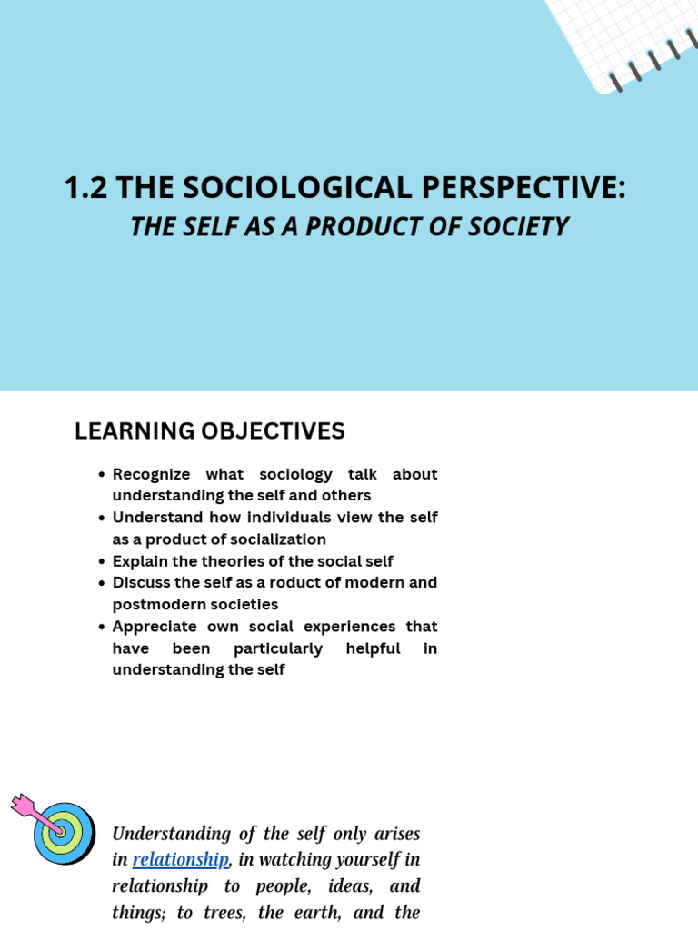 Sociological Perspective of The Self 20240915 190911 0000 | PDF