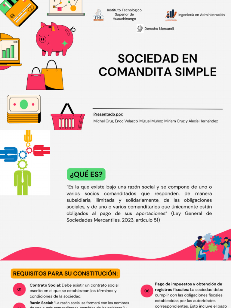 Presentación Sociedad en Comandita Simple | PDF