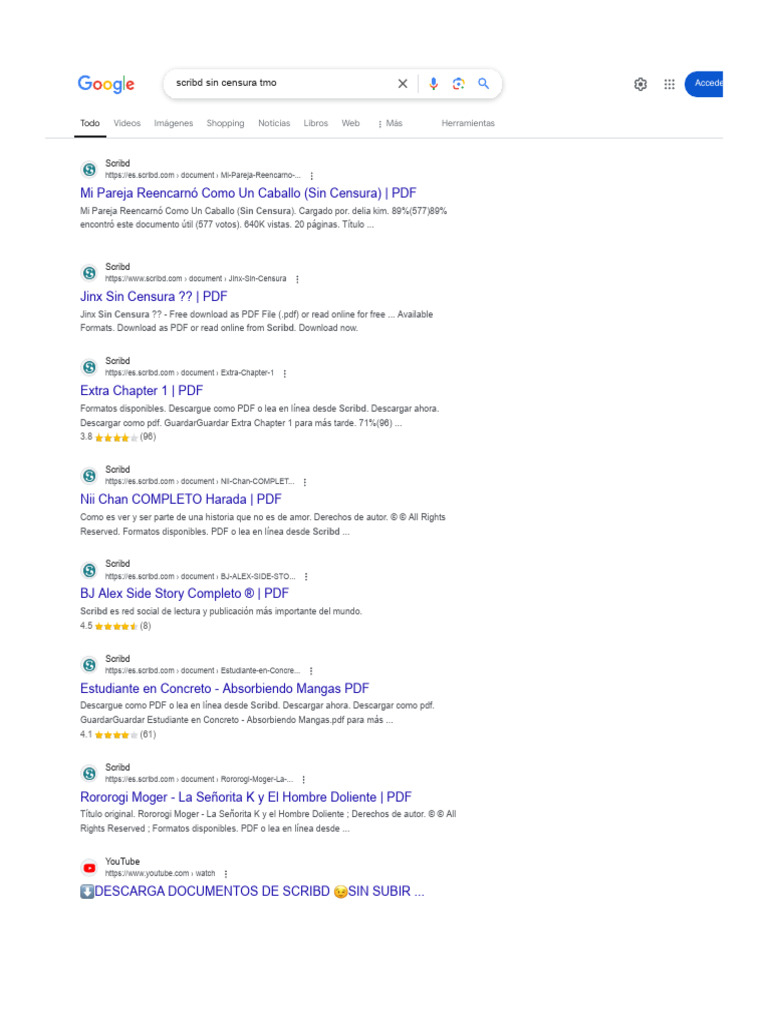 Scribd Sin Censura Tmo - Buscar Con Google | PDF