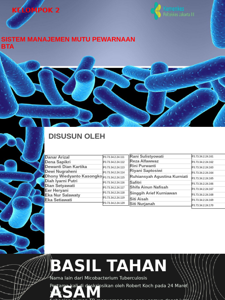 SMM Kel. 2 Pewarnaan BTA | PDF