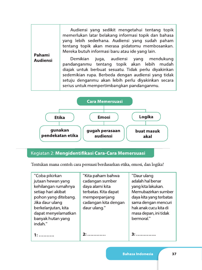 Tugas 3 Pendekatan Persuasi Dalam Pidato Persuasi Kelas 9 Bahasa ...