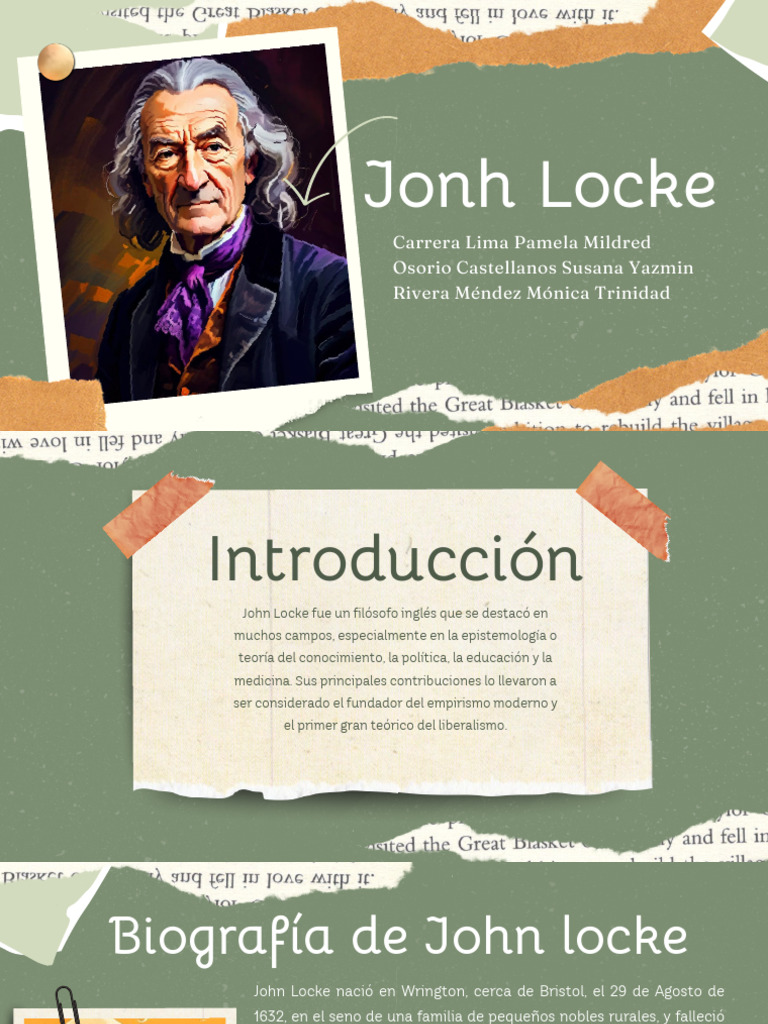 Presentación Diapositivas Biografía Histórica Scrapbook Verde y Naranja ...