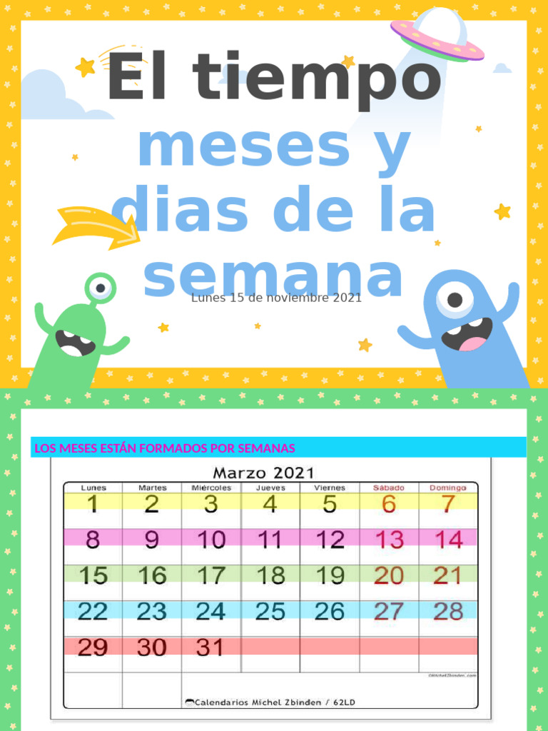 meses y dias del año | PDF