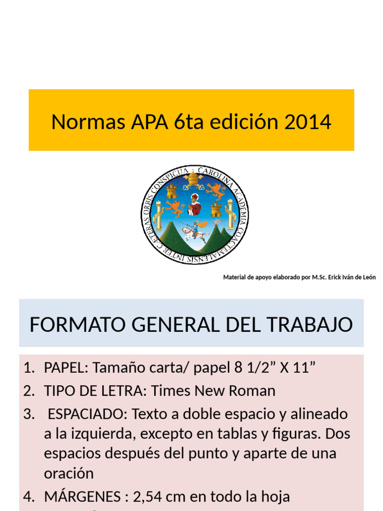 Normas APA 6ta Edición 2014 | PDF