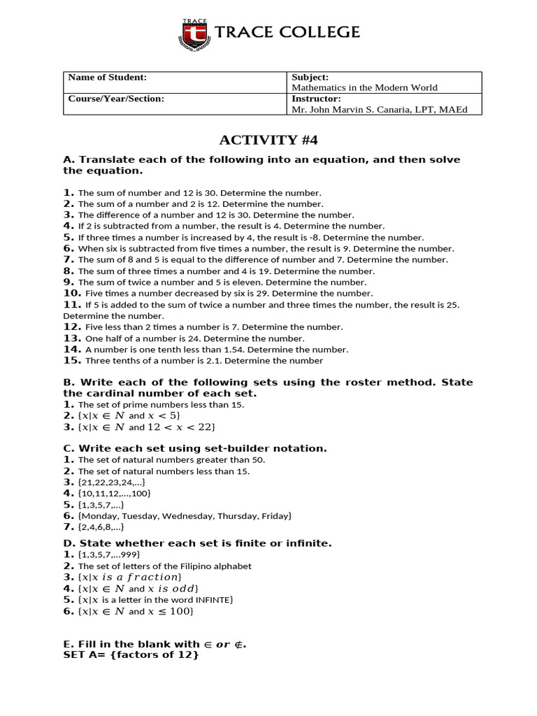 Activity 4- MMW | PDF