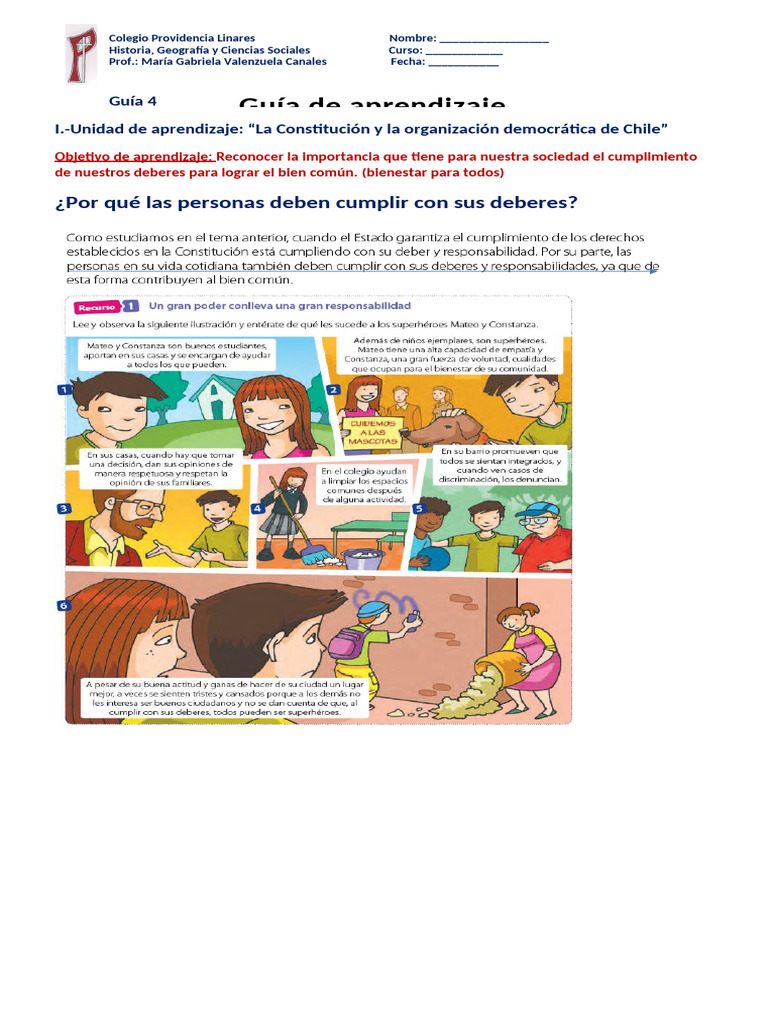Guía 4 Unidad 1 Sextos 2024 | PDF | Ciencias sociales | Historia Guía 4 Unidad 1 Sextos 2024 | PDF | Ciencias sociales | Historia