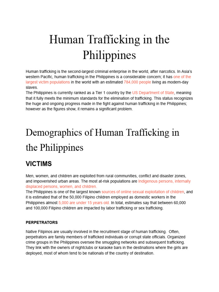 Human Trafficking | PDF