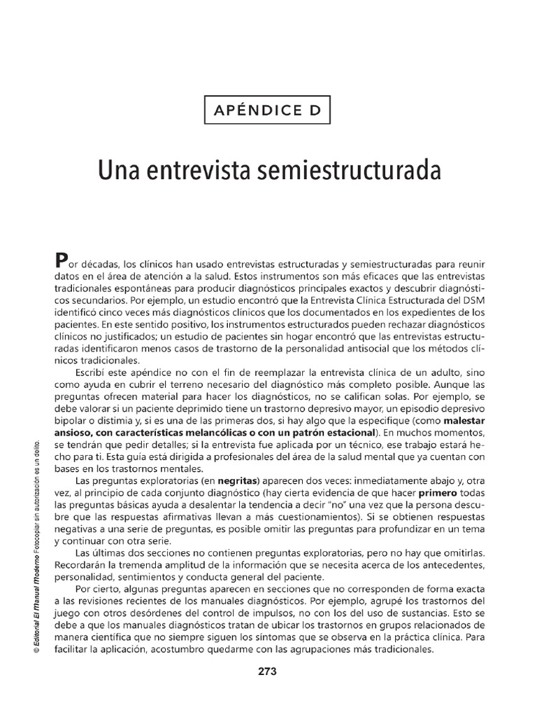Entrevista semiestructurada | PDF