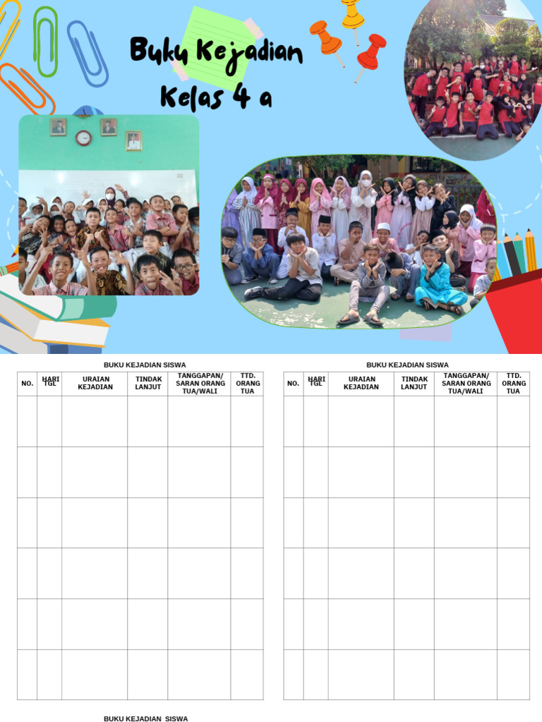BUKU KEJADIAN SISWA 4A | PDF