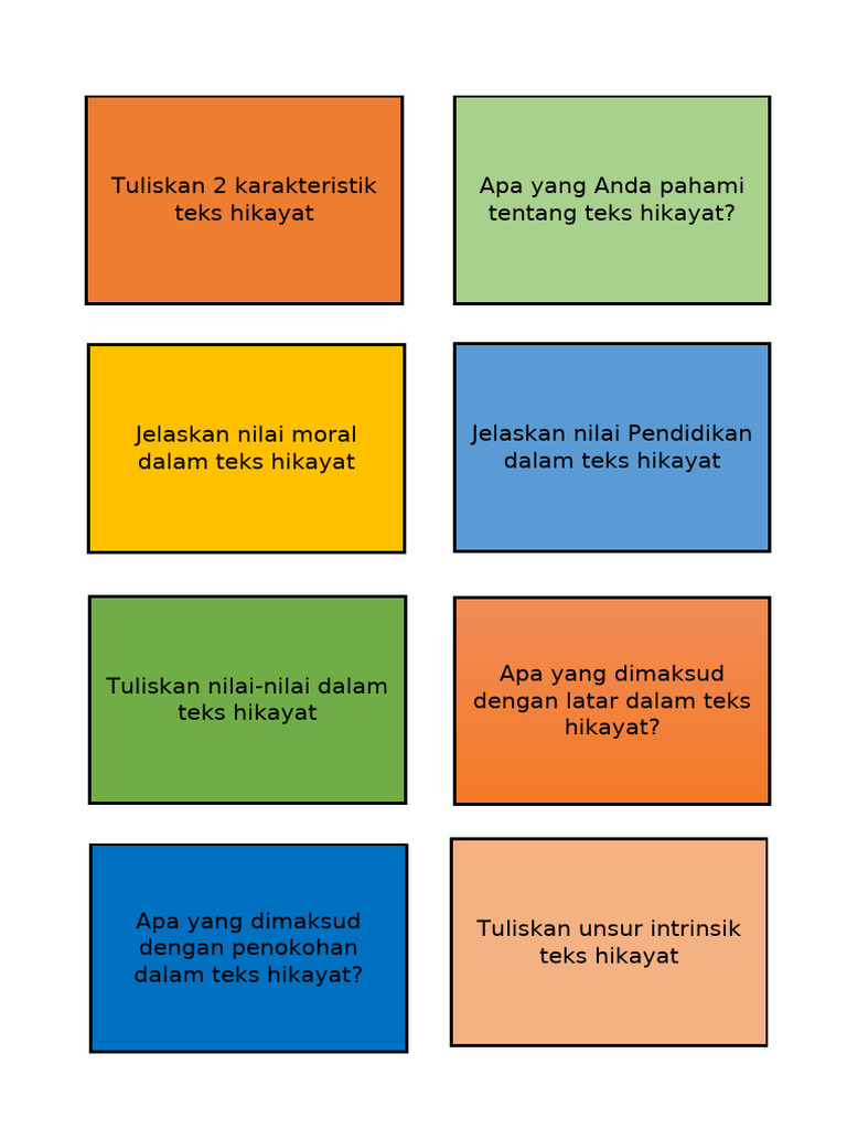 Soal Games Teks Hikayat | PDF