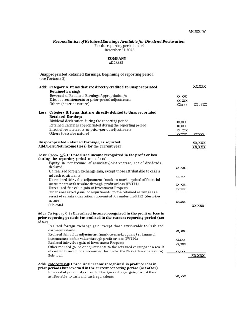 Retained Earnings Pdf Retained Earnings Dividend