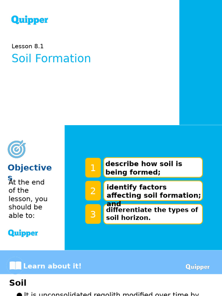 Earth Science SHS 8.1 Soil Formation | PDF