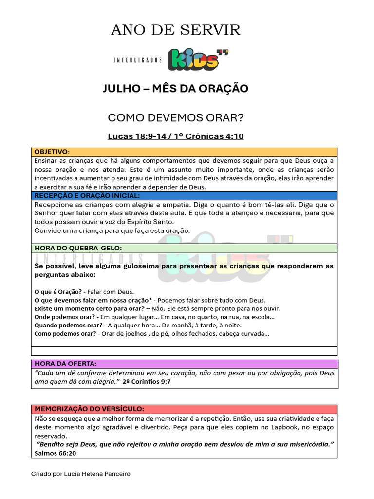 Licao 2_como Devemos Orar | PDF