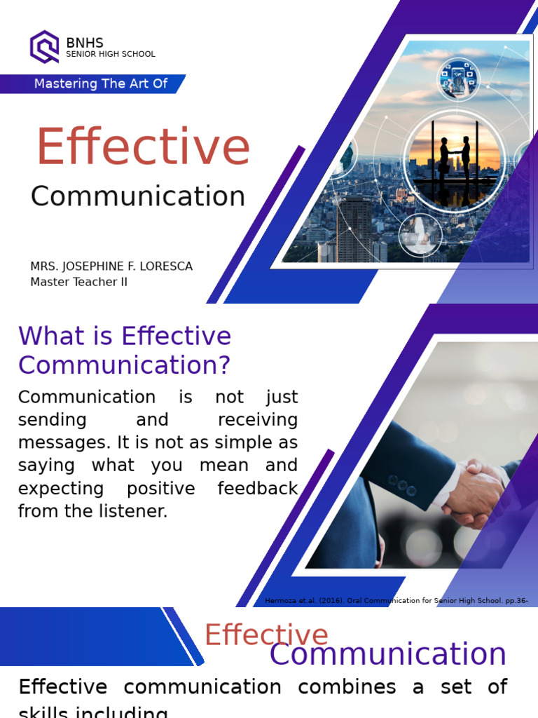 1 Effective Communication | PDF