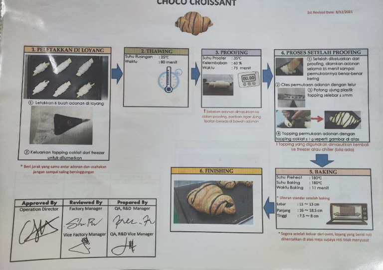 Manual Bake Choco Croissant | PDF