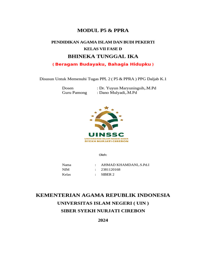 Modul P5 & PPRA Lengkap | PDF | Karier & Perkembangan