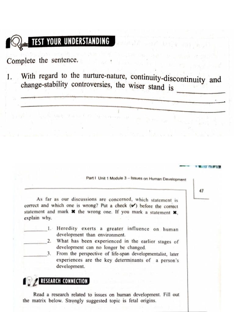 Test Your Understanding | PDF