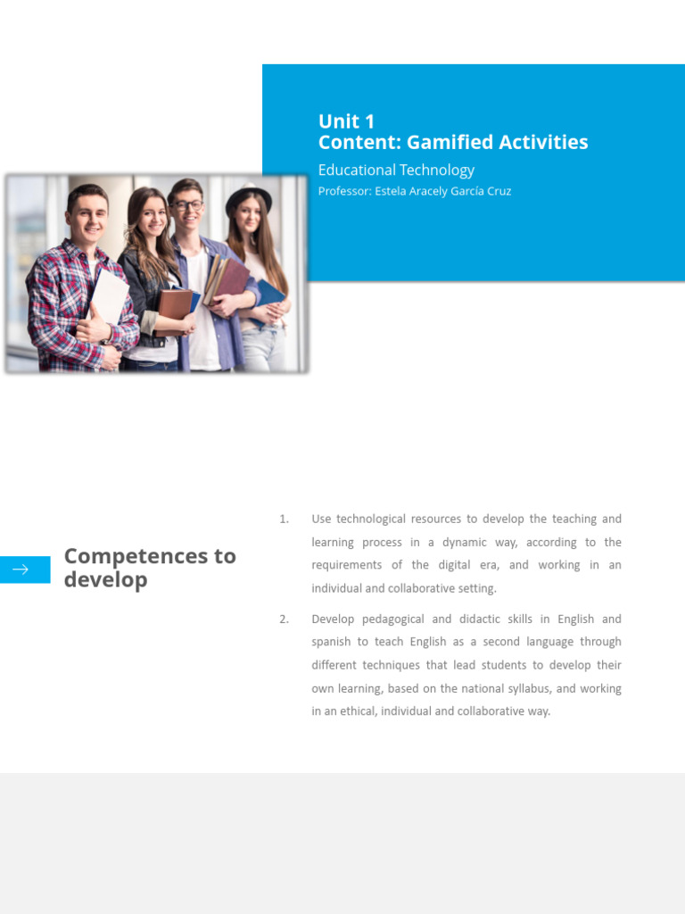 Development Of The Content Week Edtech Week 5 Gamification 2 Pdf