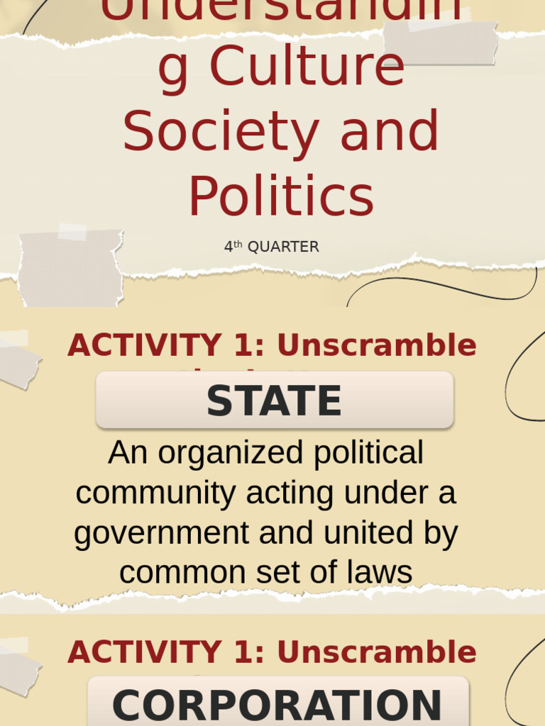 State and Non State Institutions | PDF