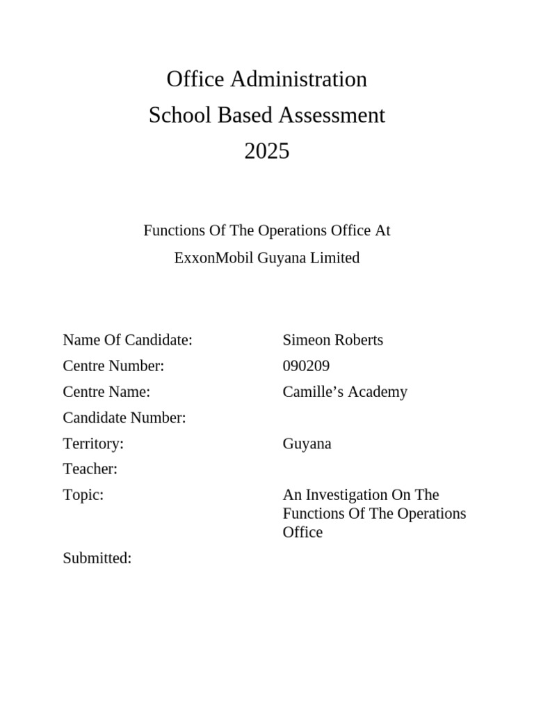 Office Administration SBA | PDF