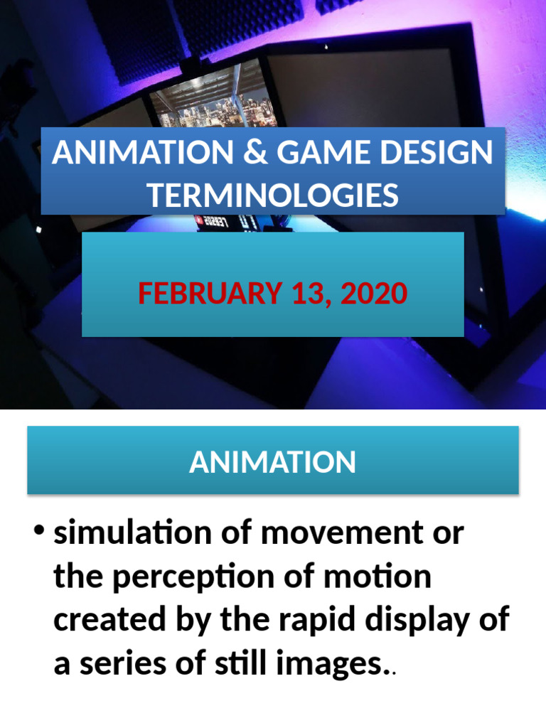 Terminology For Animaion and Game Design | PDF