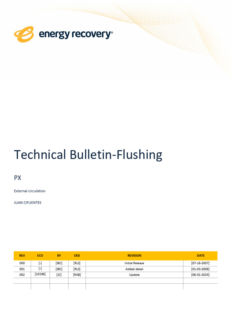 80091-01 - r2 - Technical Bulletin-Flushing | PDF