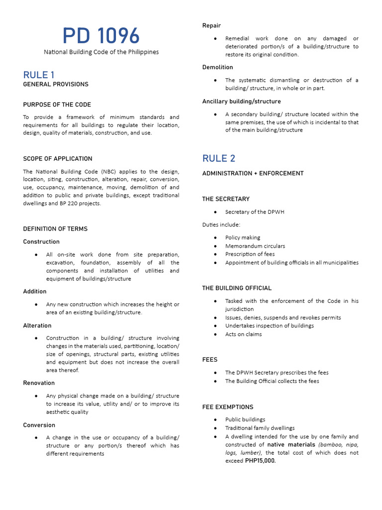 PD 1096 Reviewer | PDF